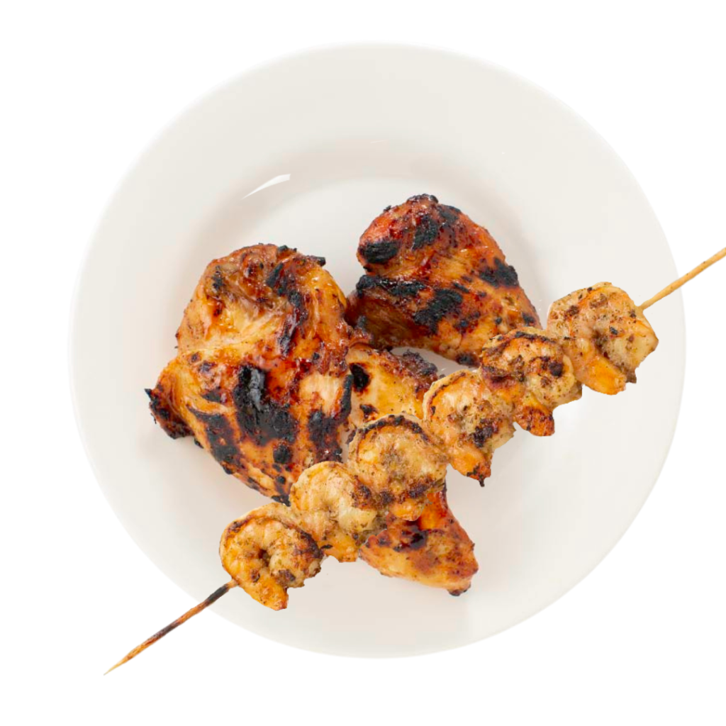 1/4 Chicken and 6 Grilled Shrimp – Rib Shack